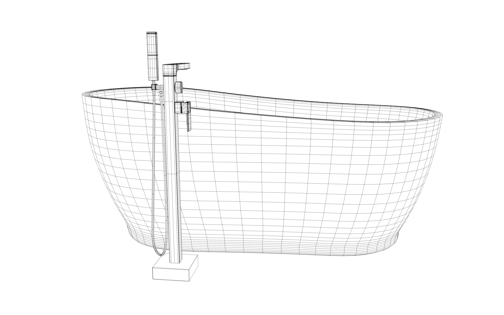 caroma bath 3d model