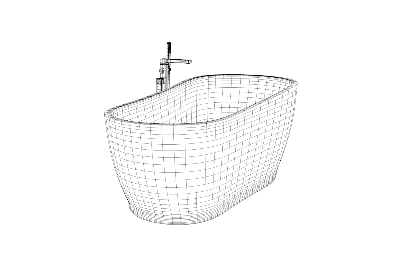 caroma bath 3d model