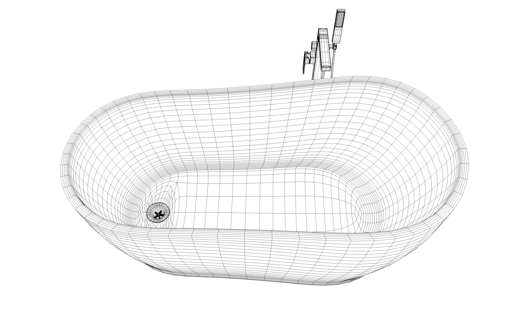 caroma bath 3d model