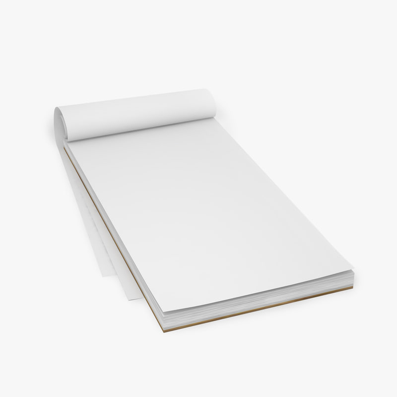 3d notepad paper write