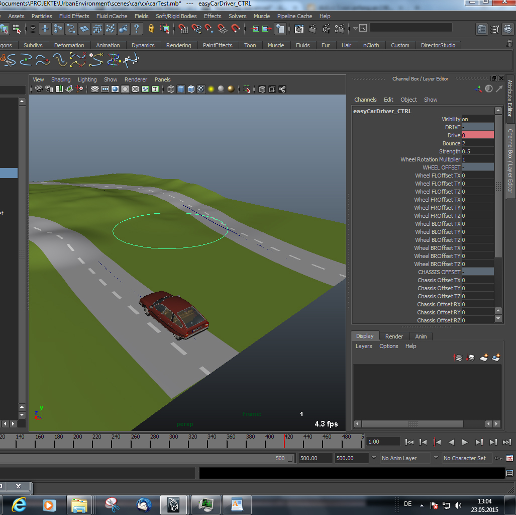 Scripts Maya Embedded Language Car mel script