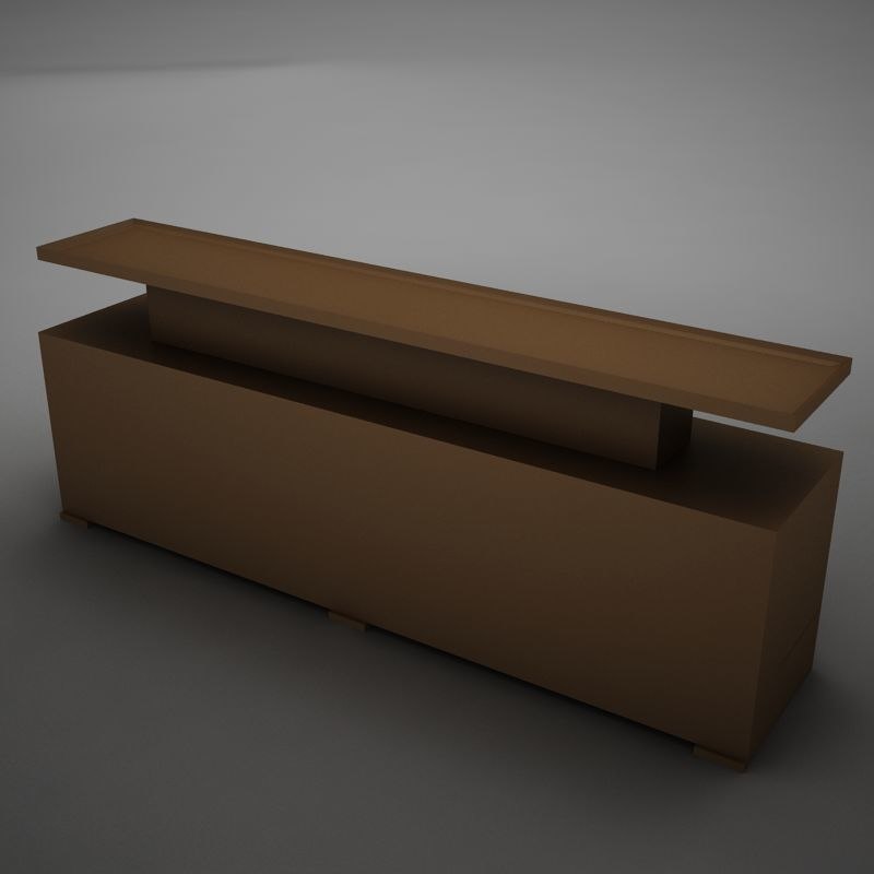 3d model dining room buffet table