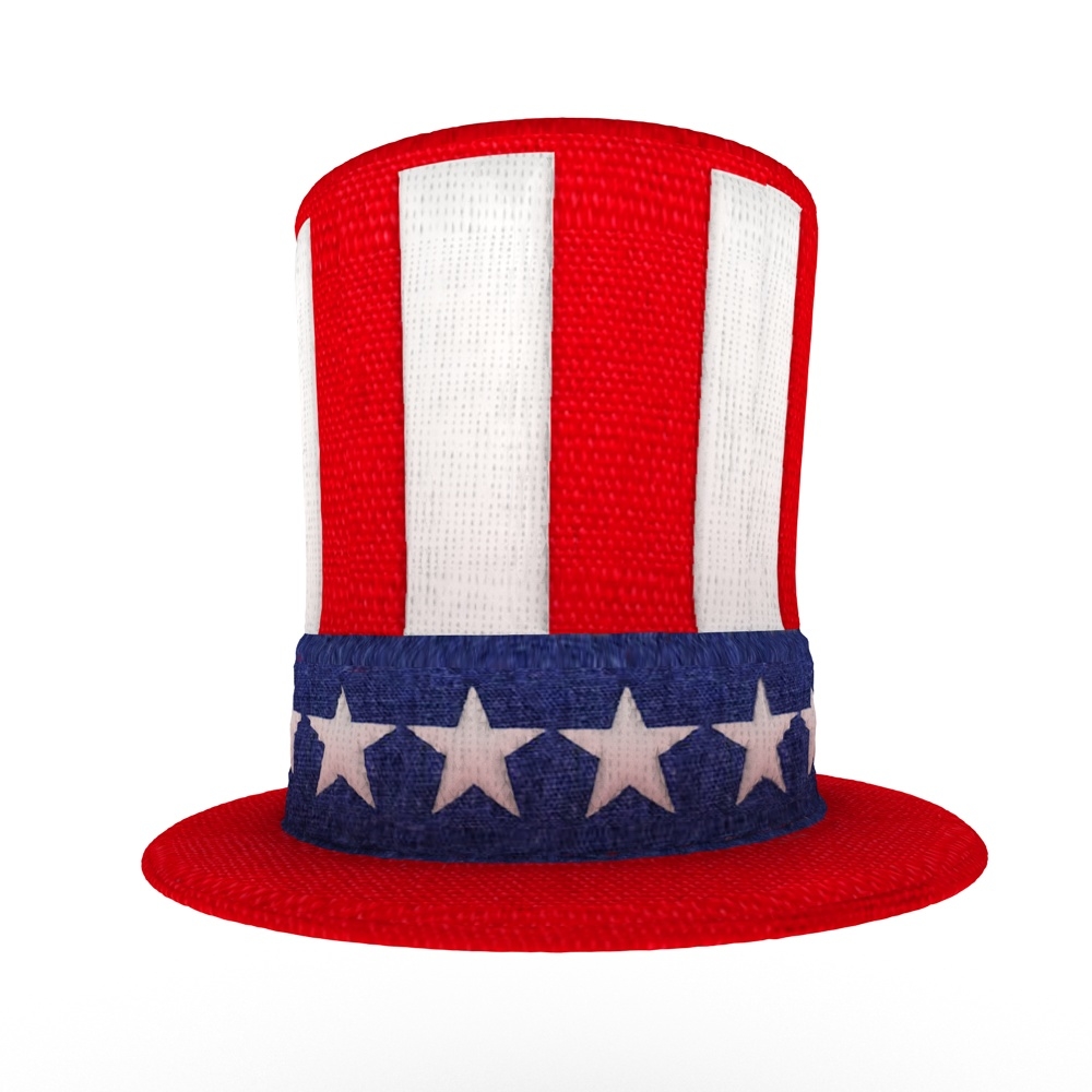 3d uncle sam s hat model