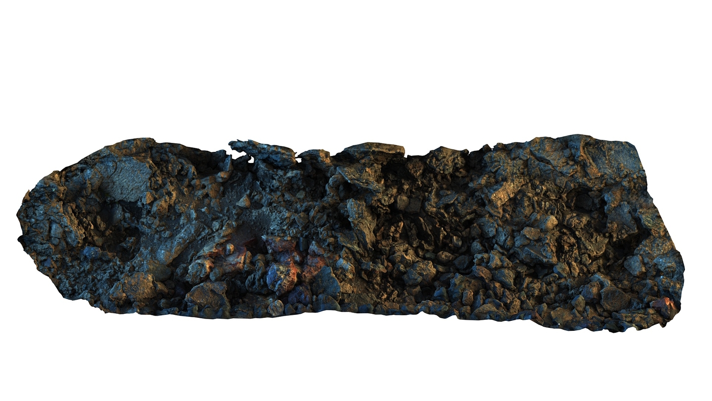 lava scanned 8k 3d model