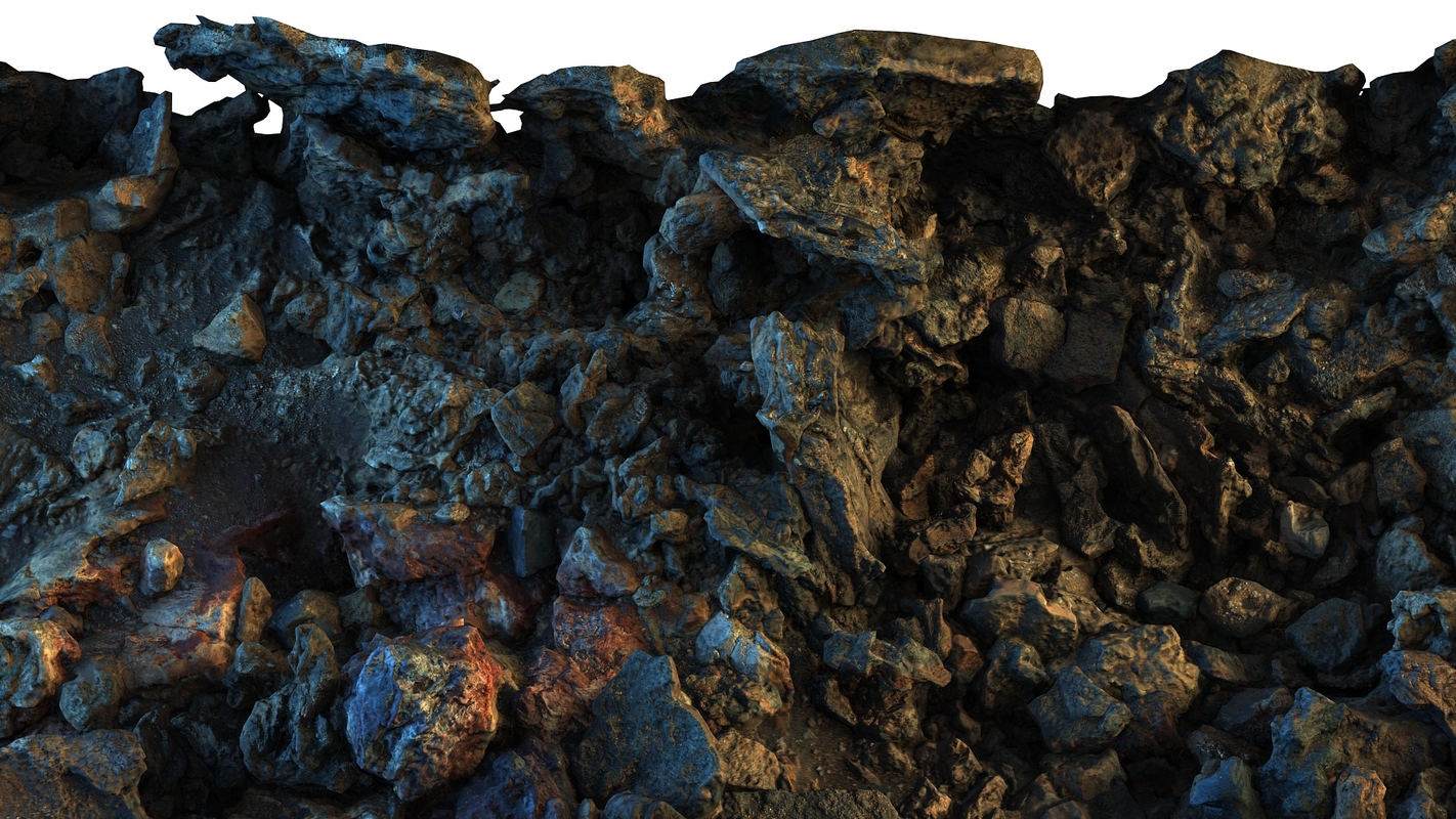 lava scanned 8k 3d model