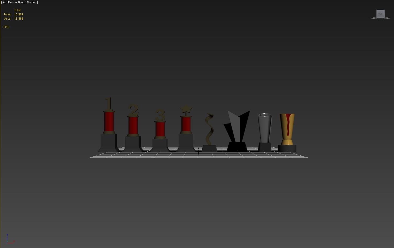 trophy 3d model