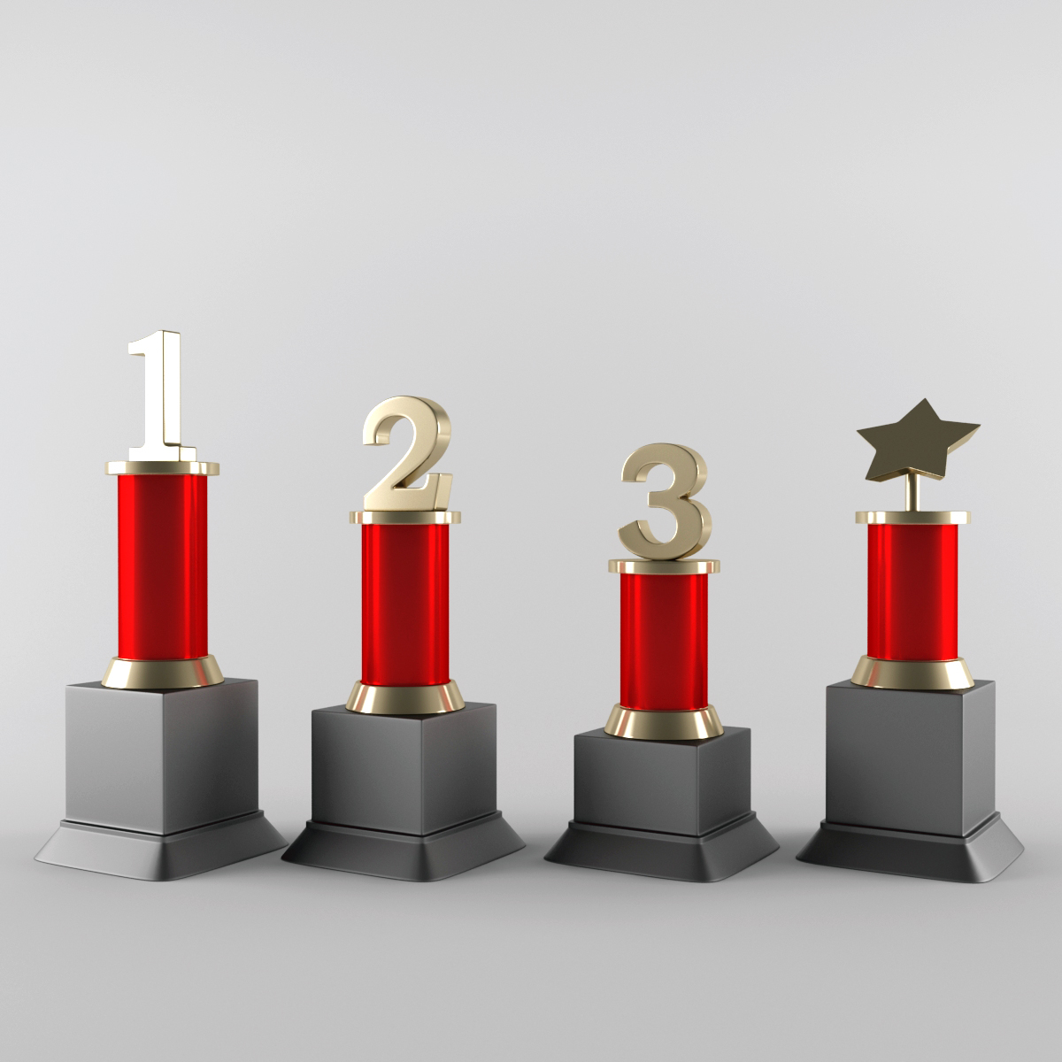 trophy 3d model
