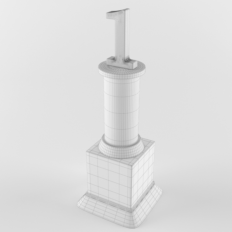 trophy 3d model