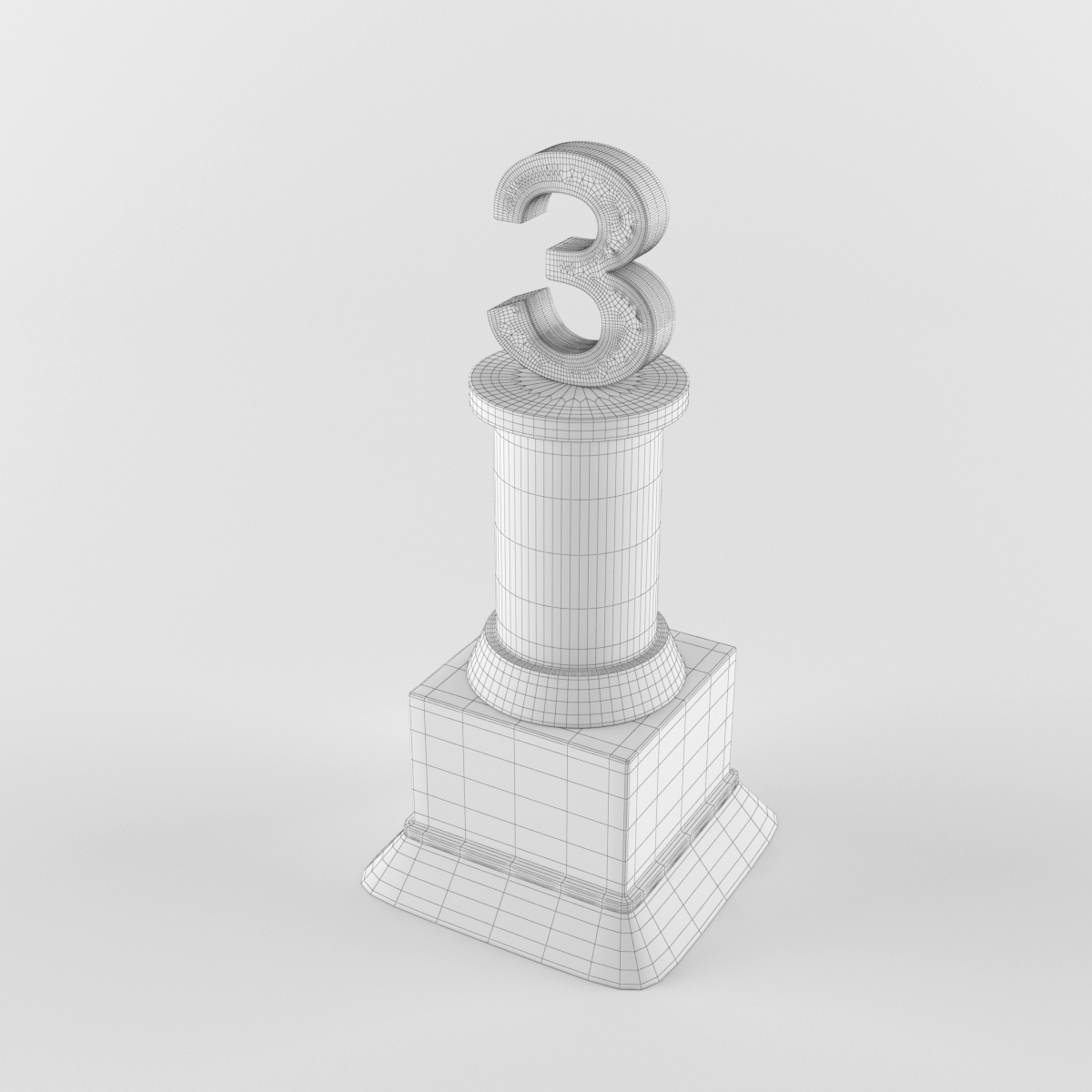 trophy 3d model