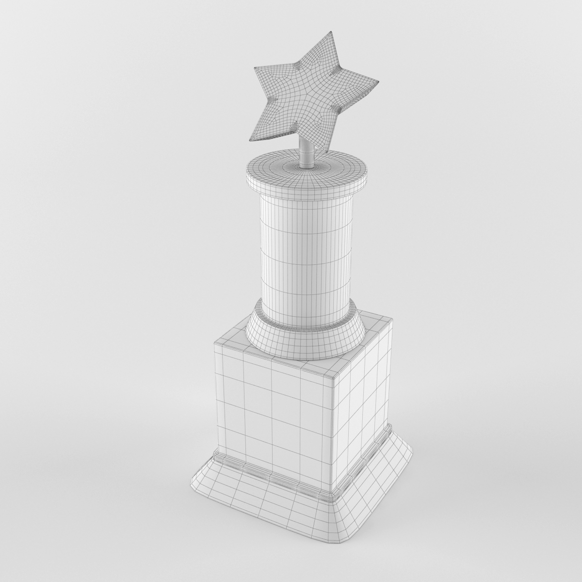 trophy 3d model