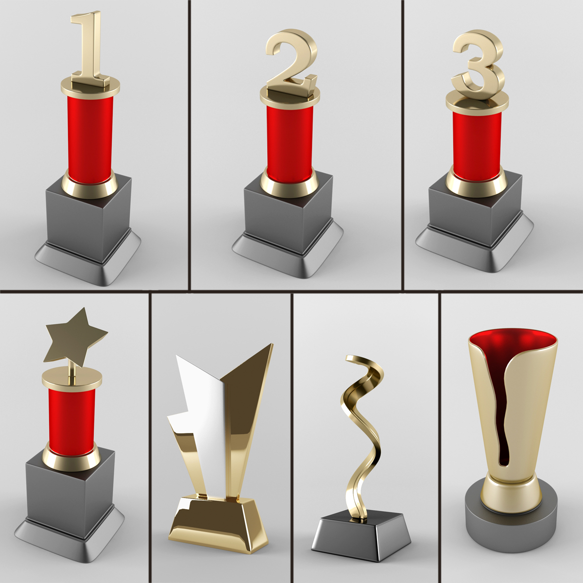 trophy 3d model