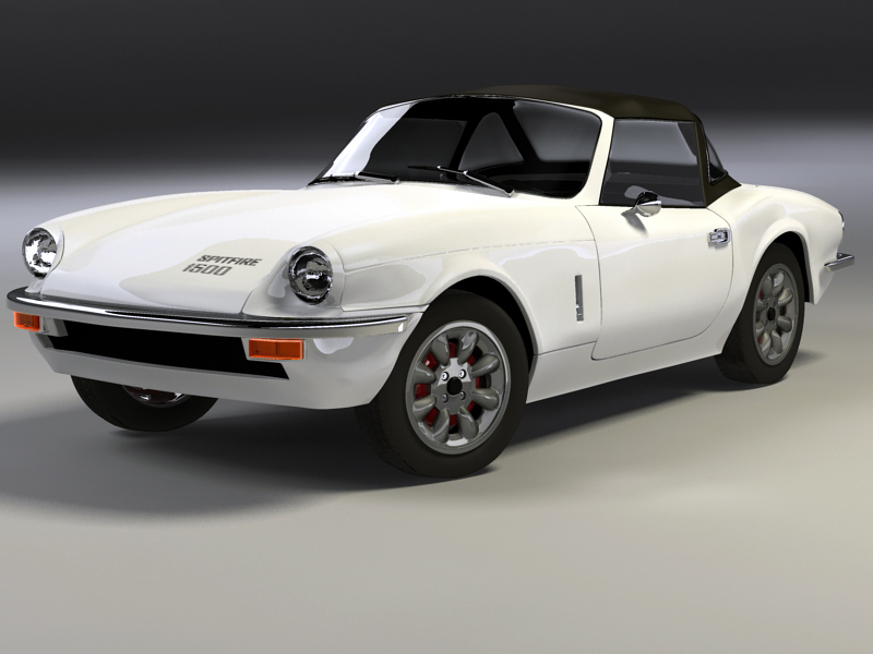 3d triumph spitfire 1500 model