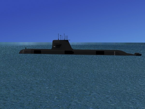 3d subs collins class submarines model