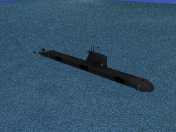 3d subs collins class submarines model