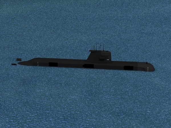 3d subs collins class submarines model