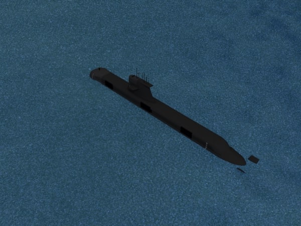3d subs collins class submarines model