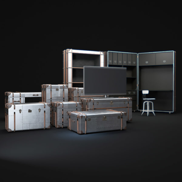 3dsmax Modern Tv Wall Unit