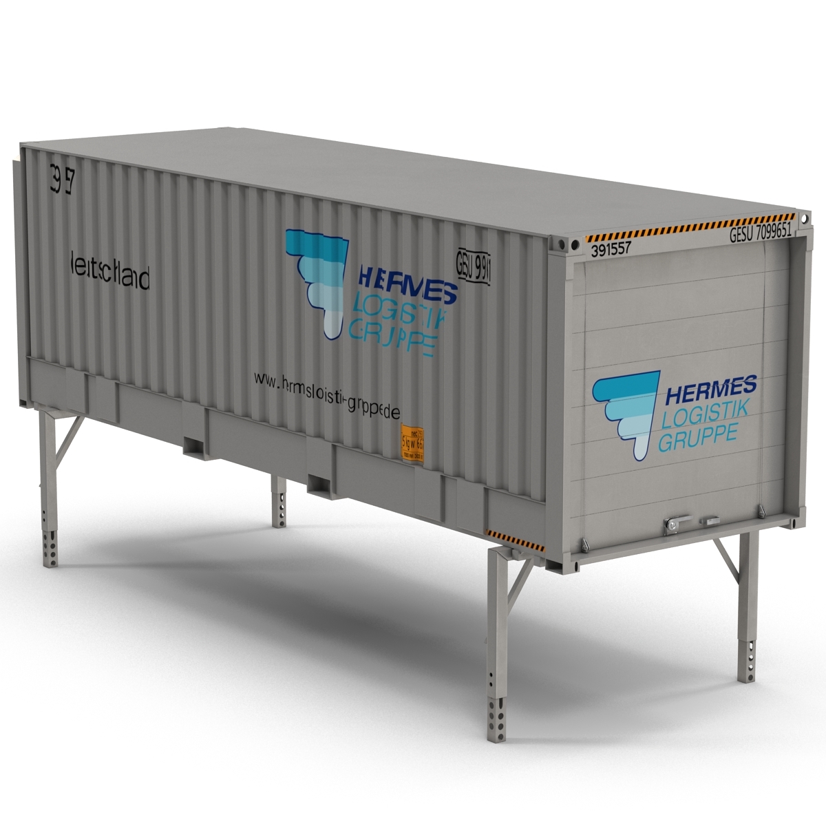 swap body container iso 3d model