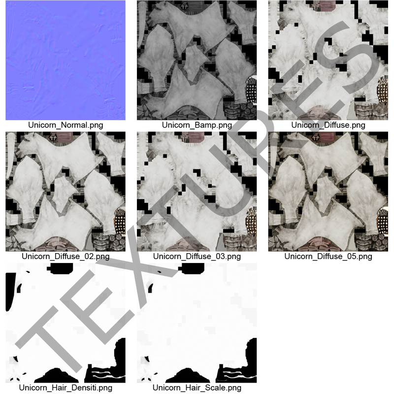 unicorn fur modeled ma