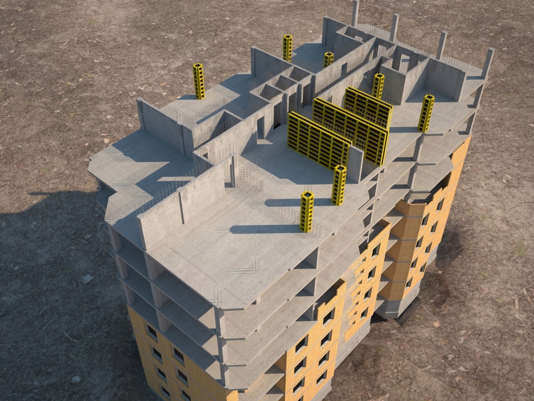 3d construction site model