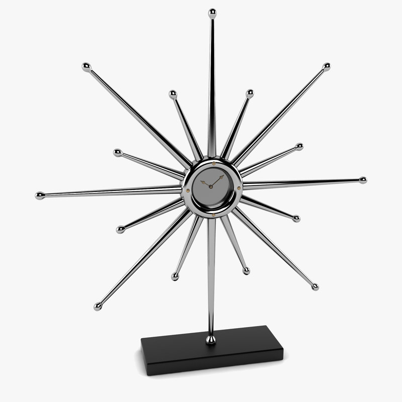 3d max star clock desk