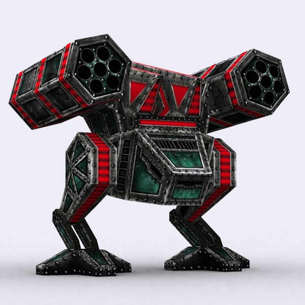 modelo 3d 3DRT - Warbot Mechanoid - Pollo - TurboSquid 930545