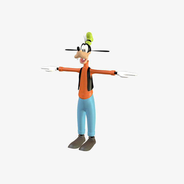 3d goofy character cartoon