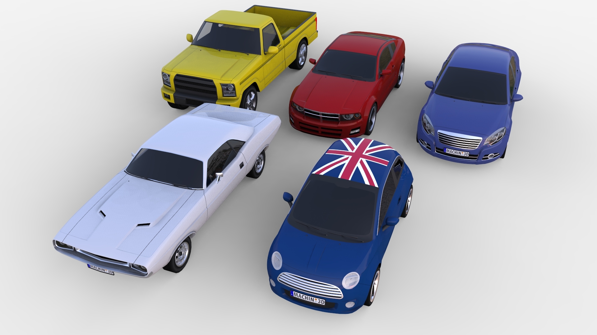 3d generic cars model