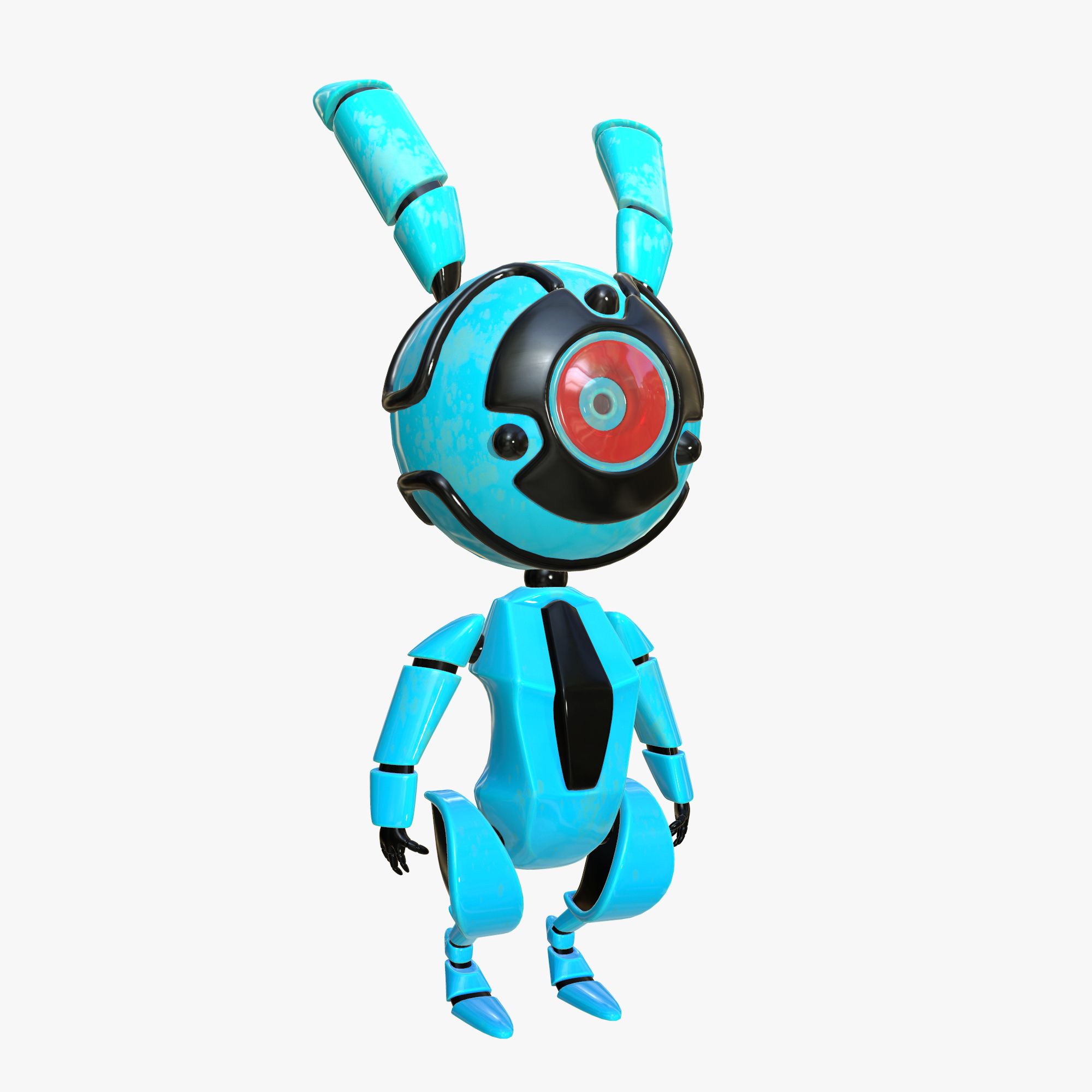 robot rabbit 3d max