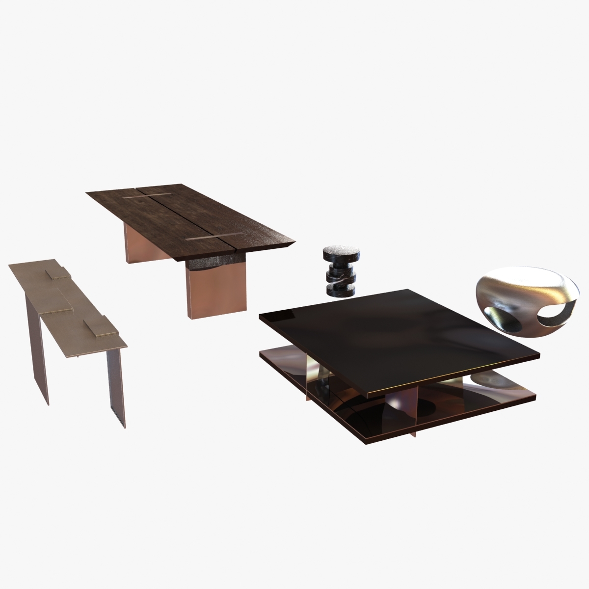 3d model table holly hunt