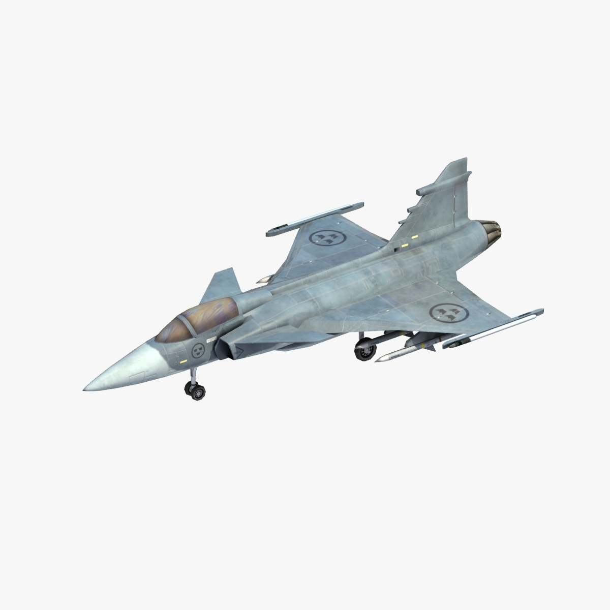 3d model jas39 gripen fighter jet