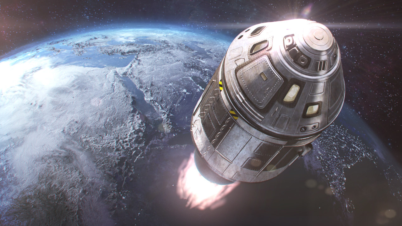 space module 3d c4d