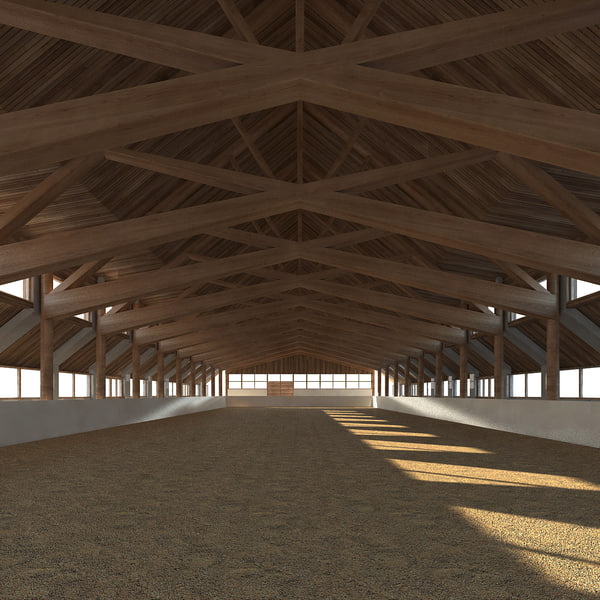 3d model riding hall