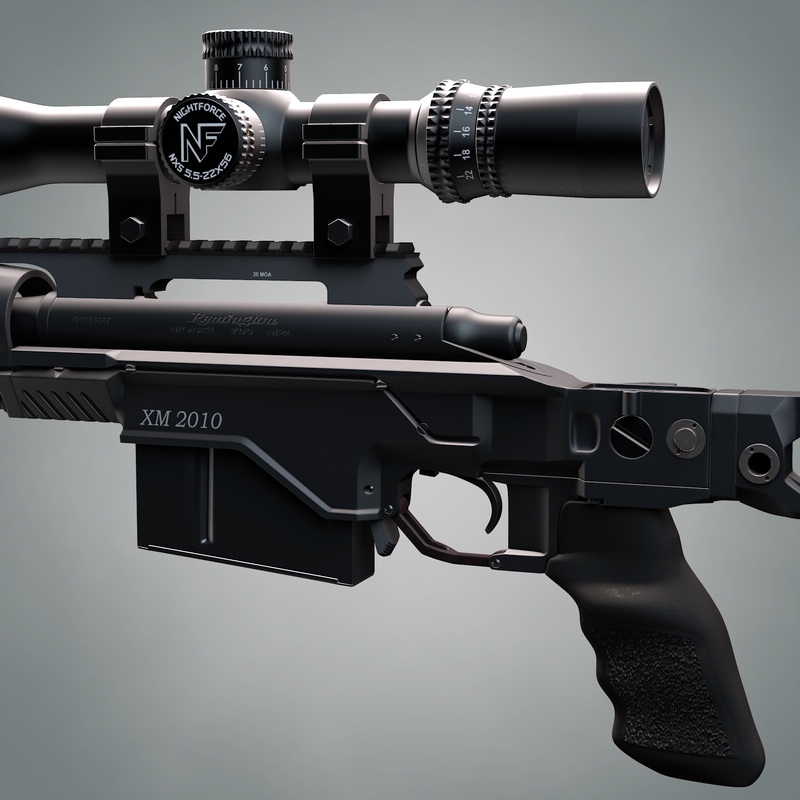 레밍턴 XM2010 소총 3D 모델 - TurboSquid 931570