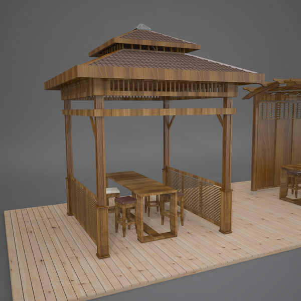 Free 3D Gazebo Models | TurboSquid