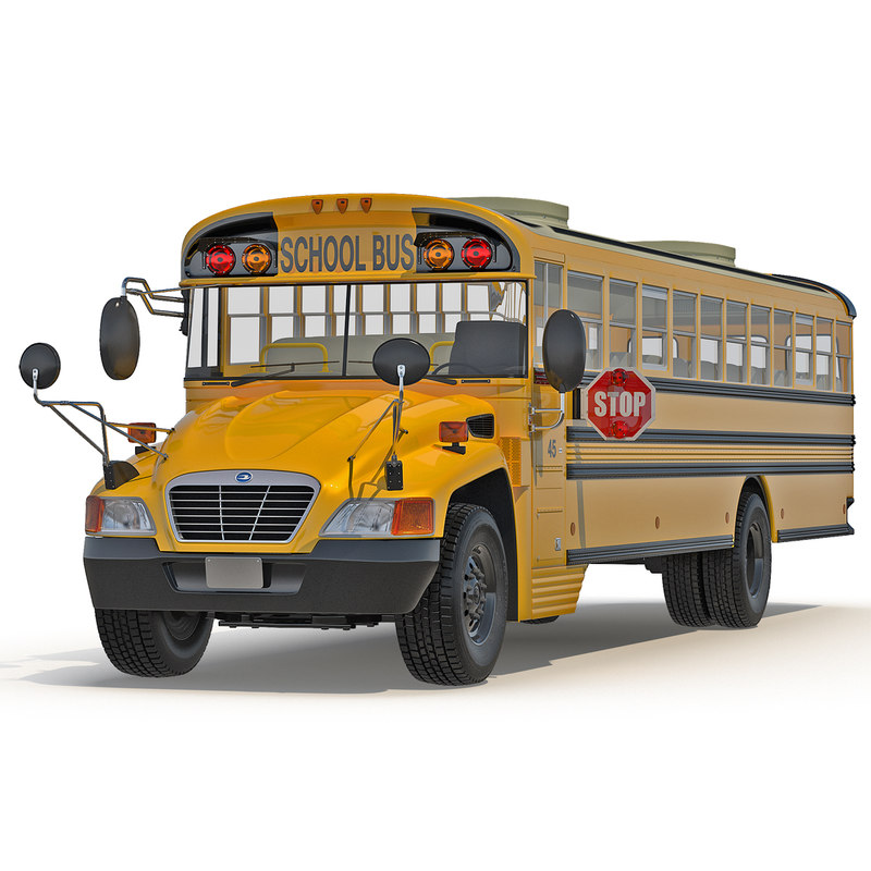 school bus 2 3d model