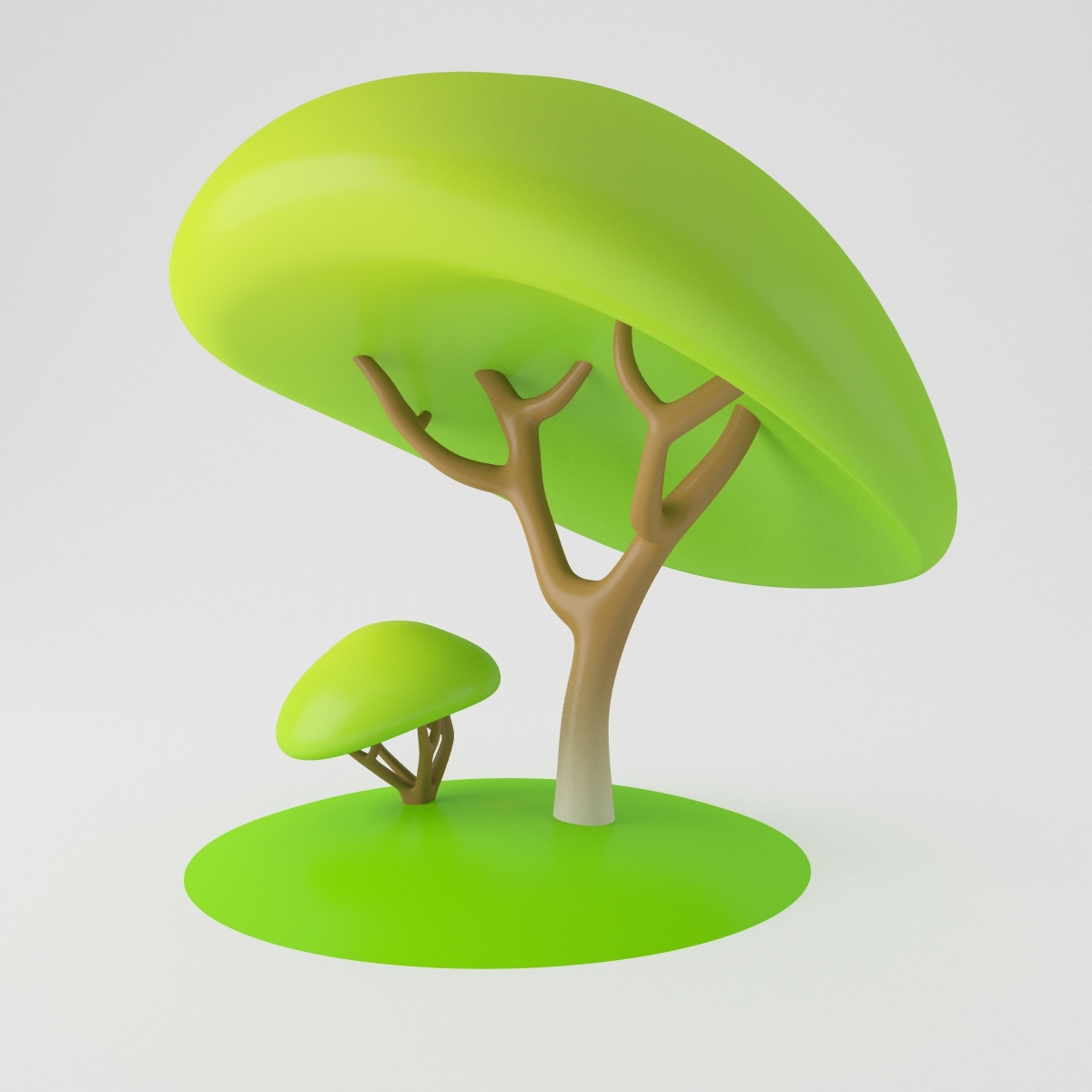 3d toon tree