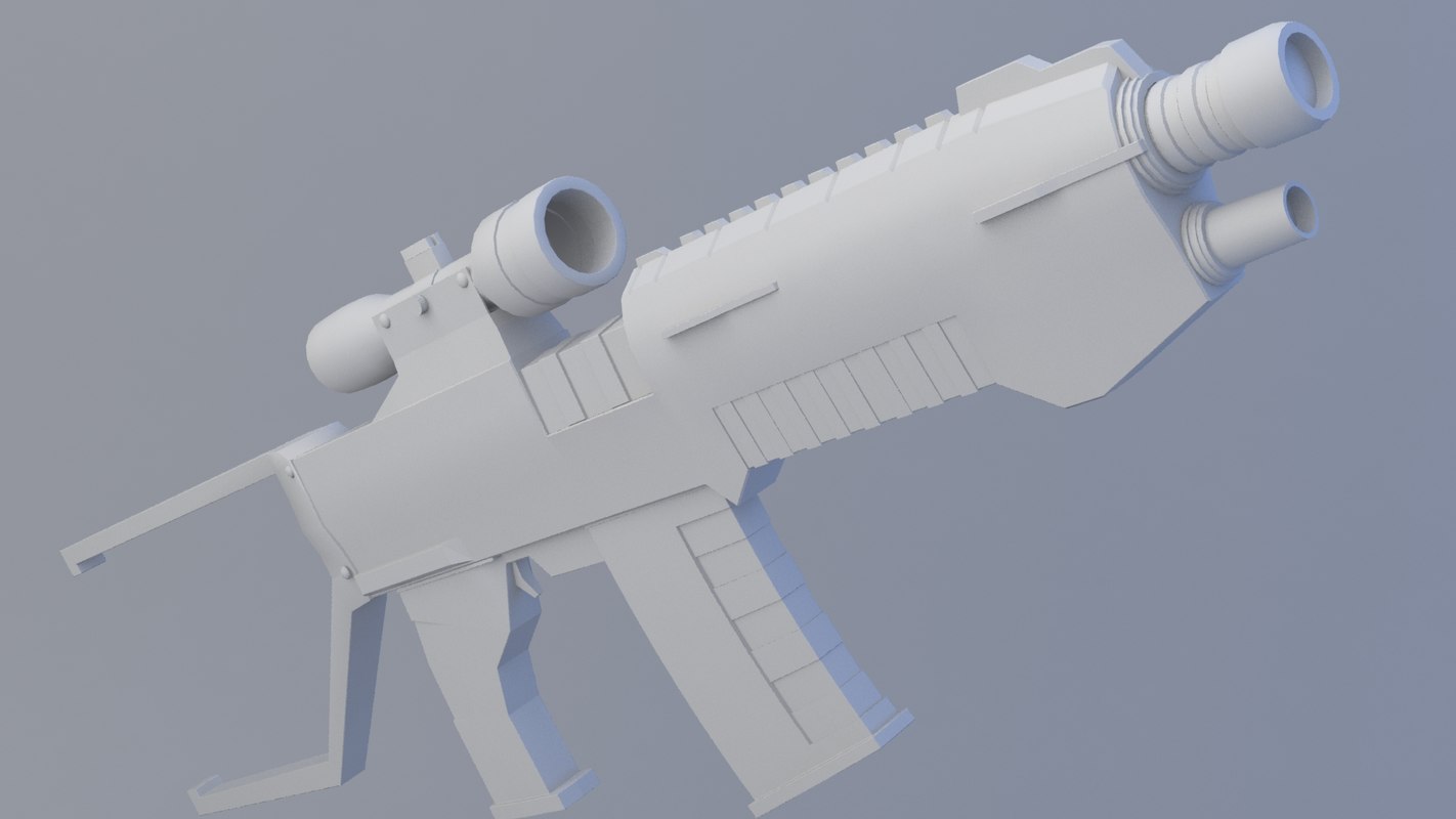 3d gun file model
