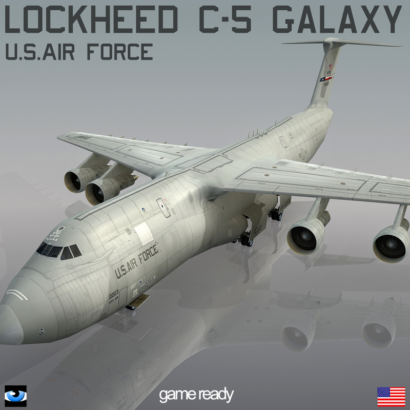 lockheed c-5 galaxy obj