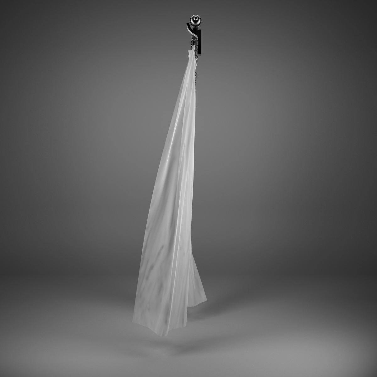 3d max curtains wind