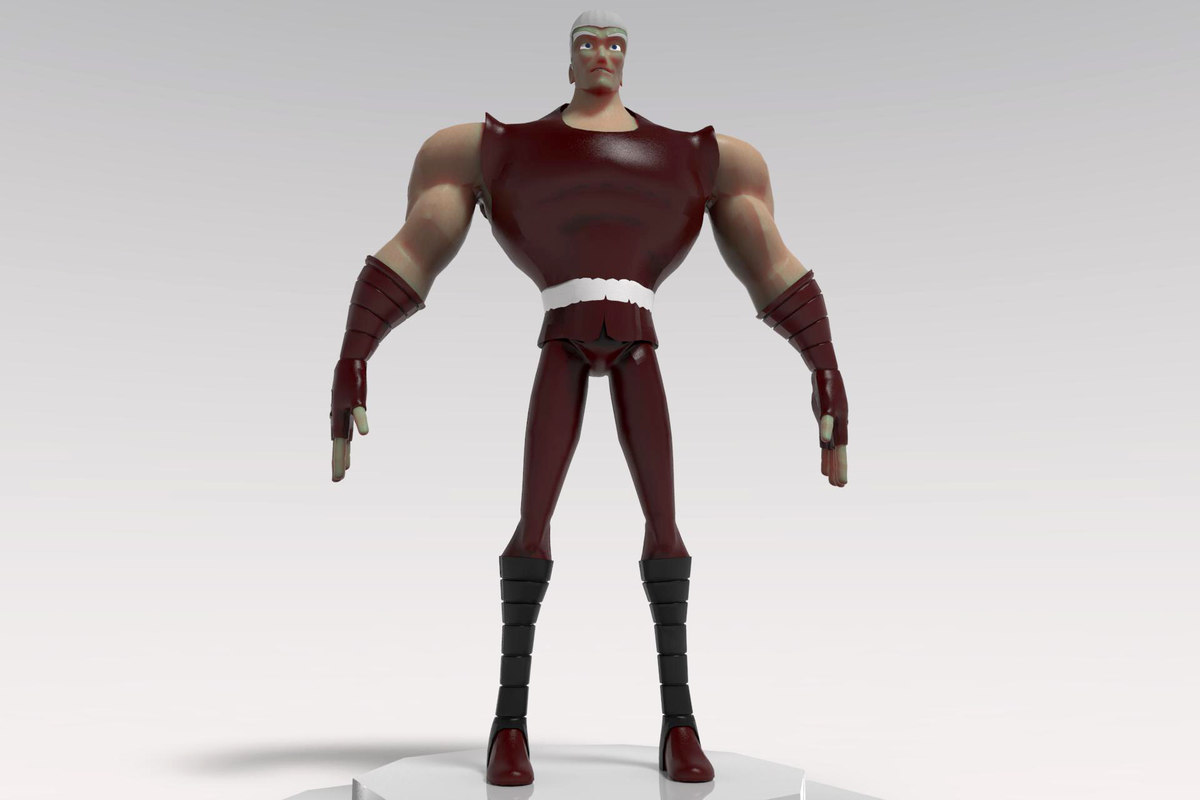 3d action character cartoon model
