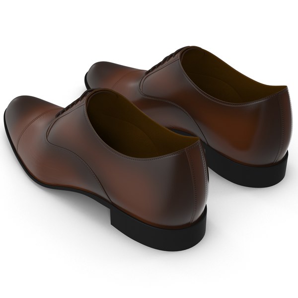 man shoes 2 3d model