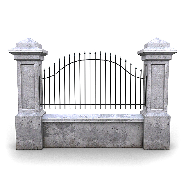 3d model fencing pack wall