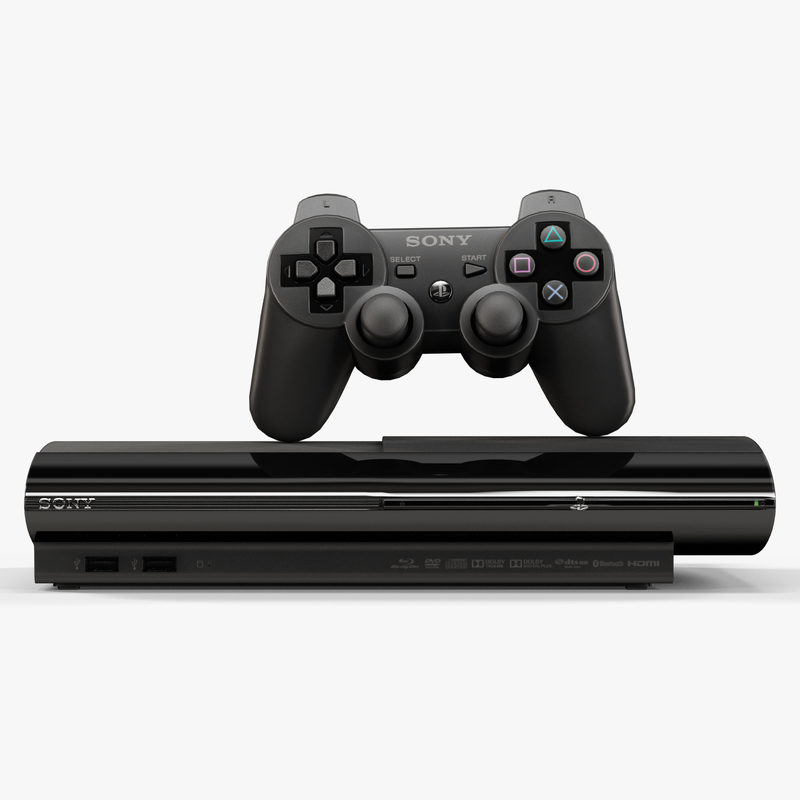 3d model sony playstation 3 super