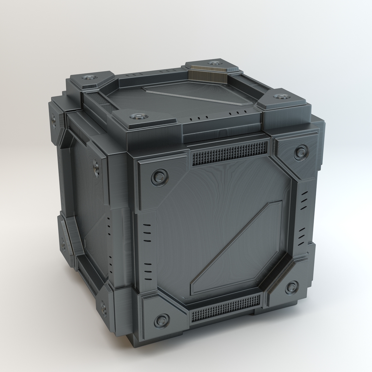 sci-fi cube 3d model