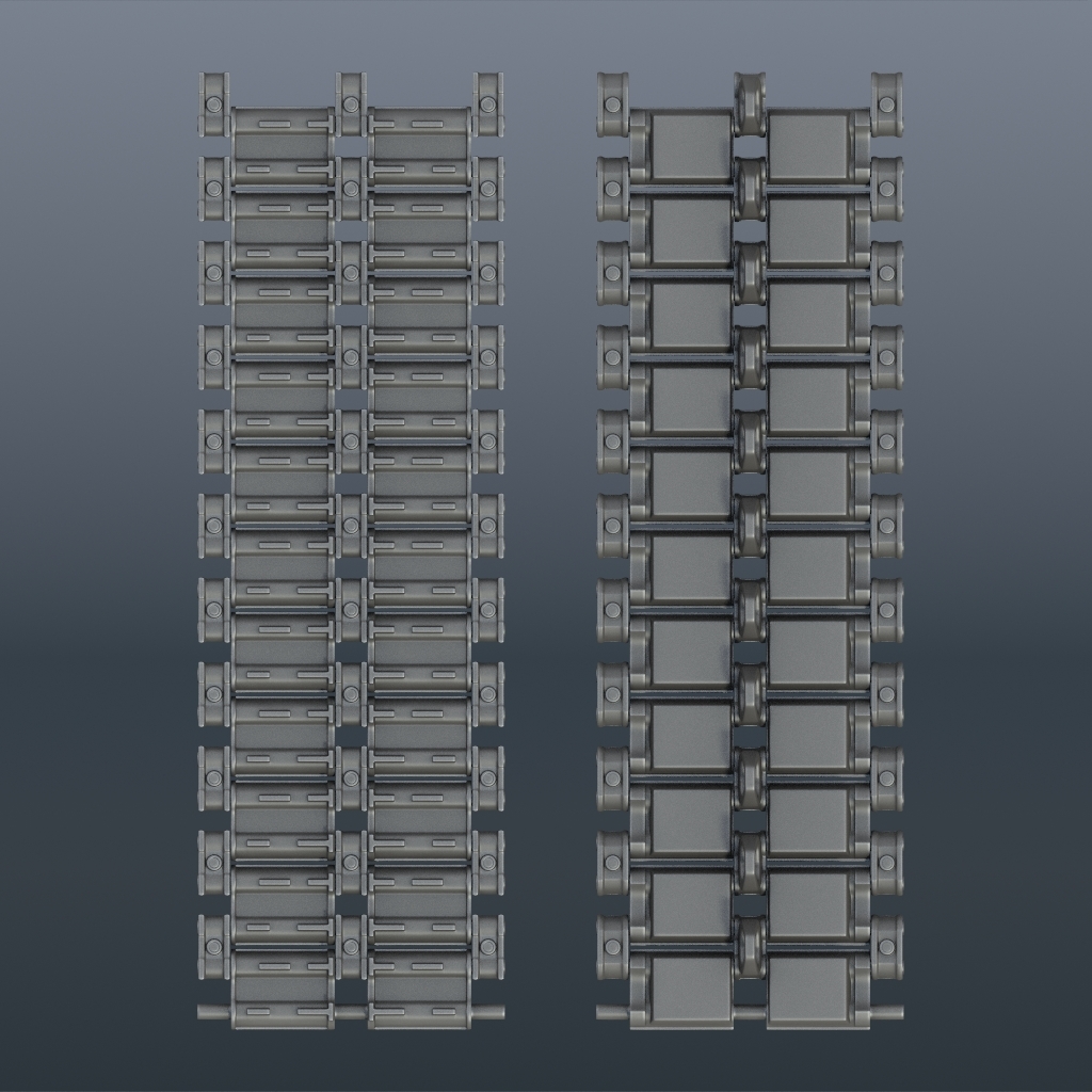 3d model continuous track