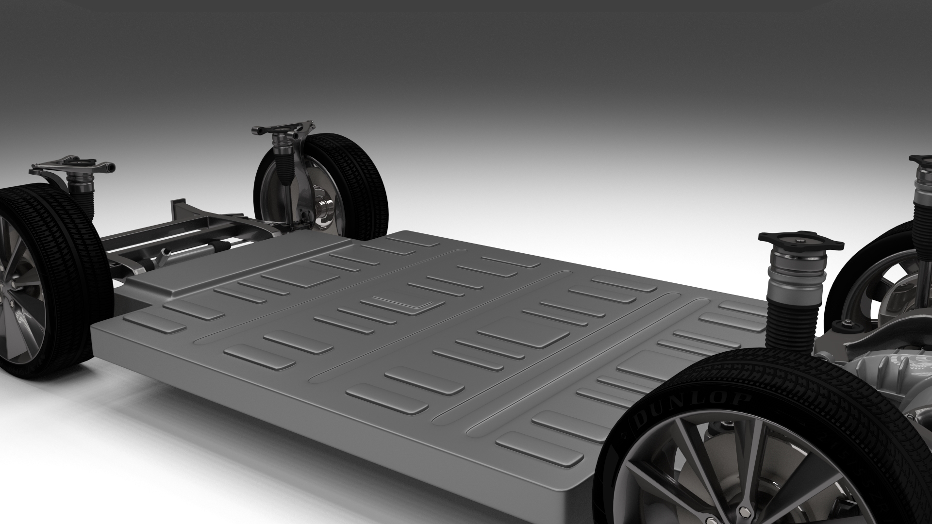 3d model tesla s chassis