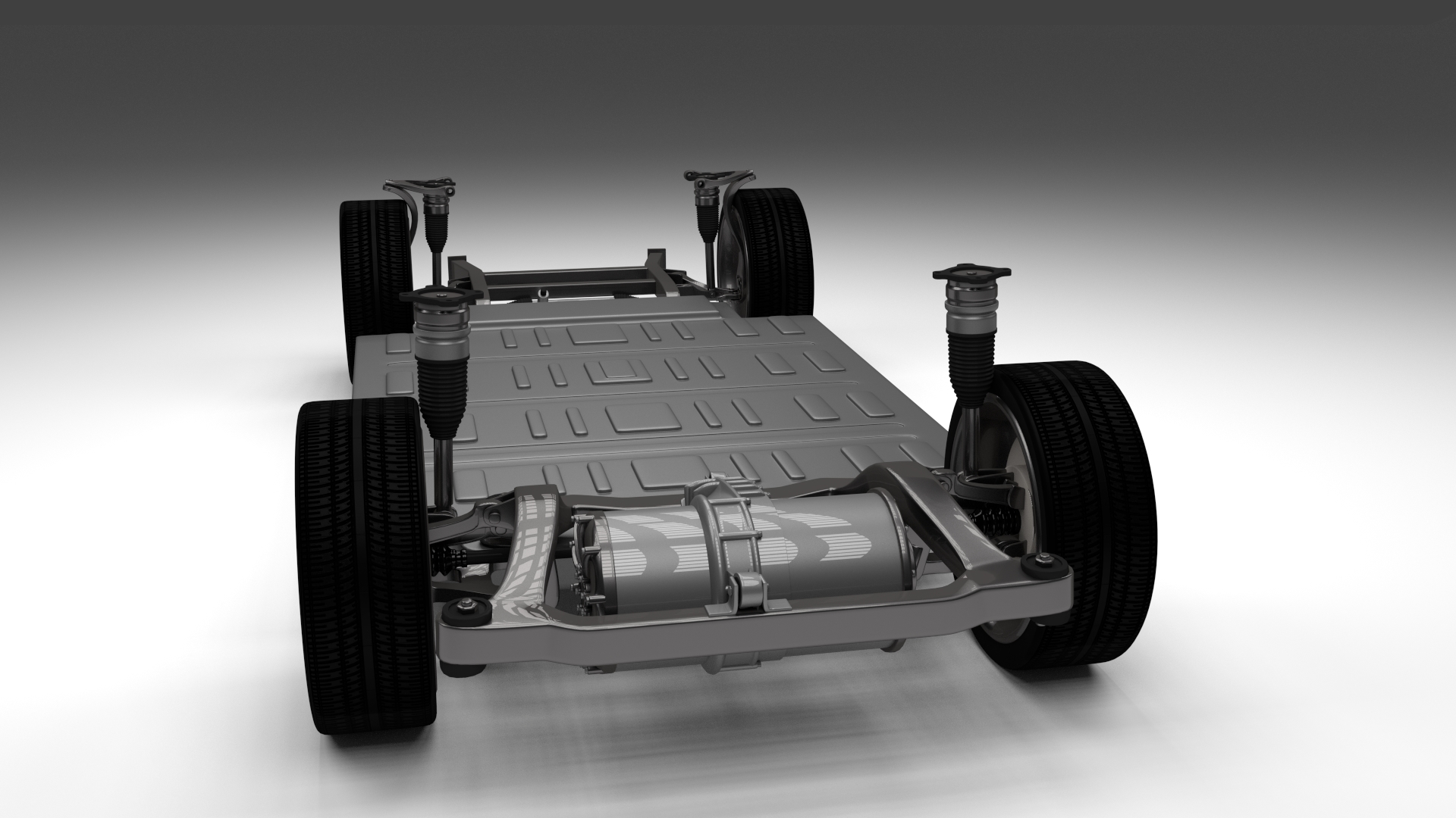 3d model tesla s chassis
