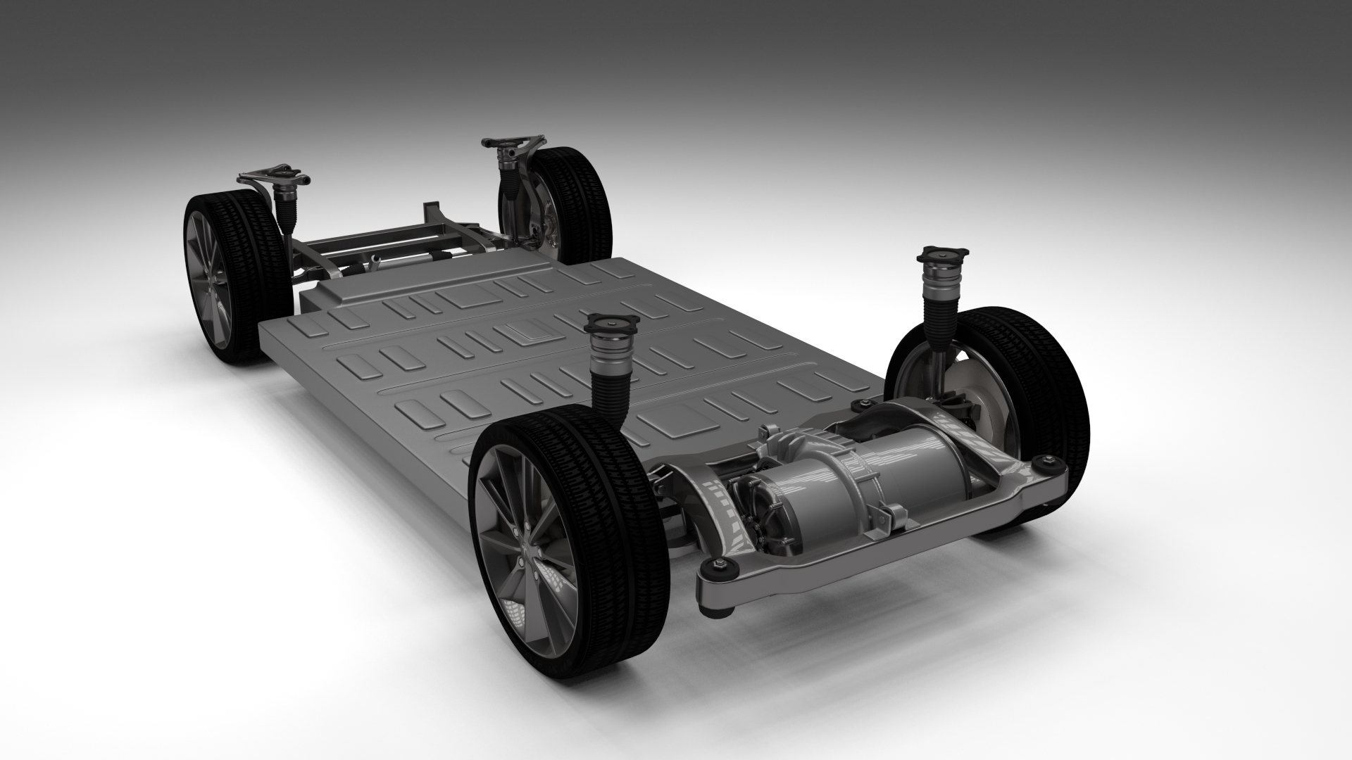 3d model tesla s chassis