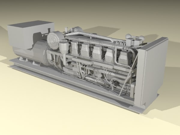3d generator parts model